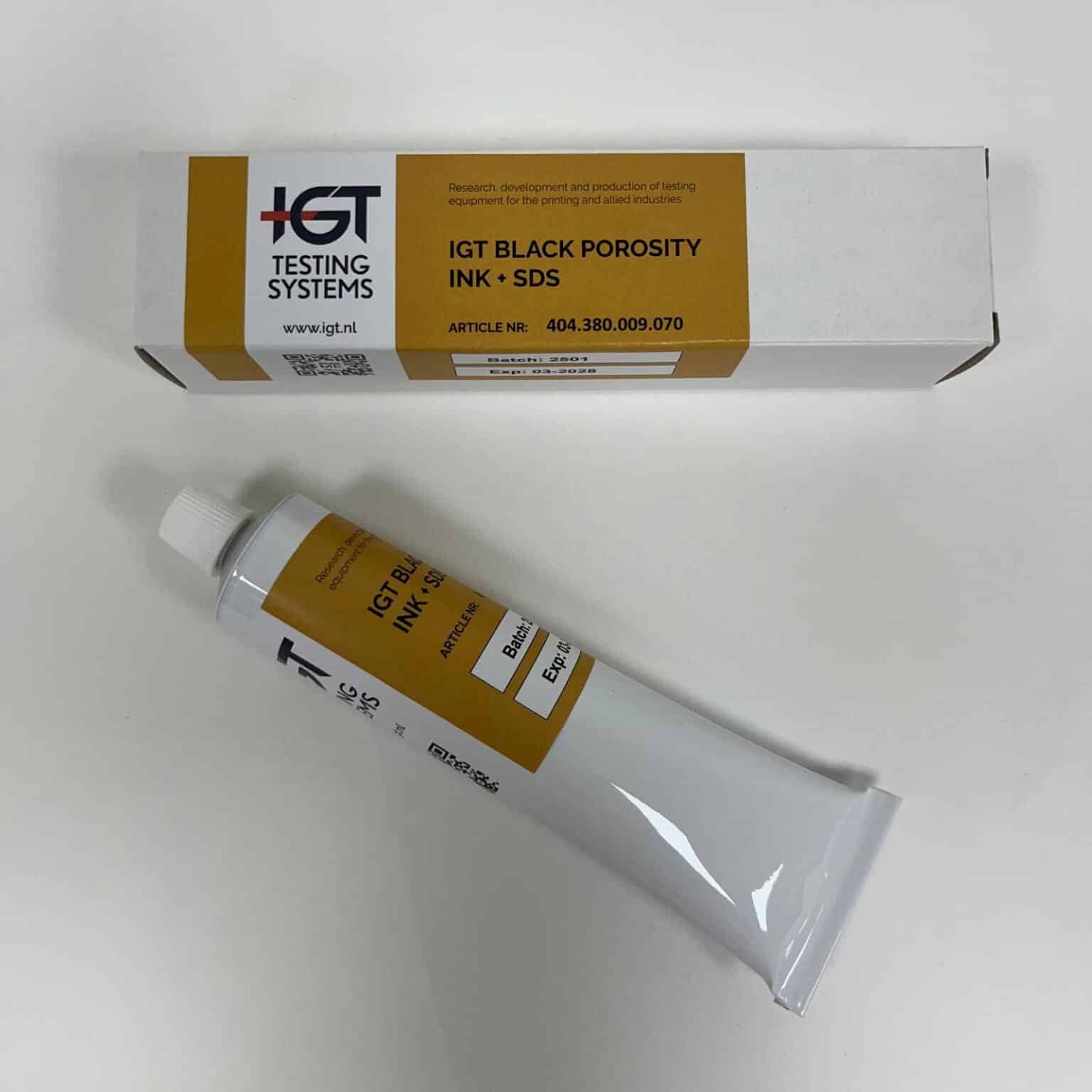 IGT Black Porosity ink - IGT Testing Systems